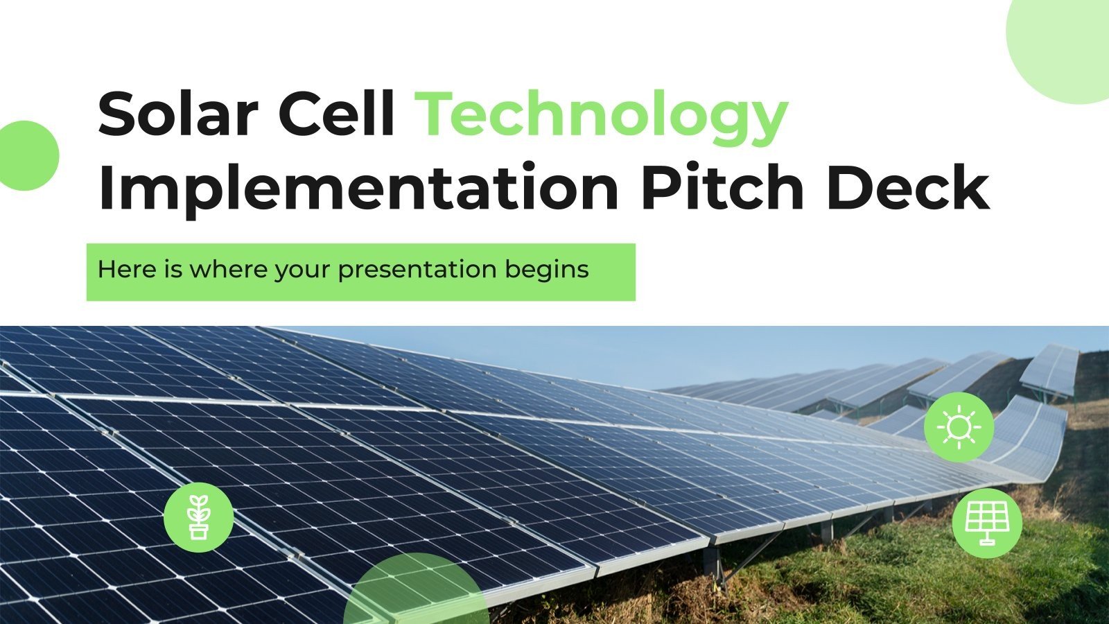 Solar Cell Technology Implementation Pitch Deck