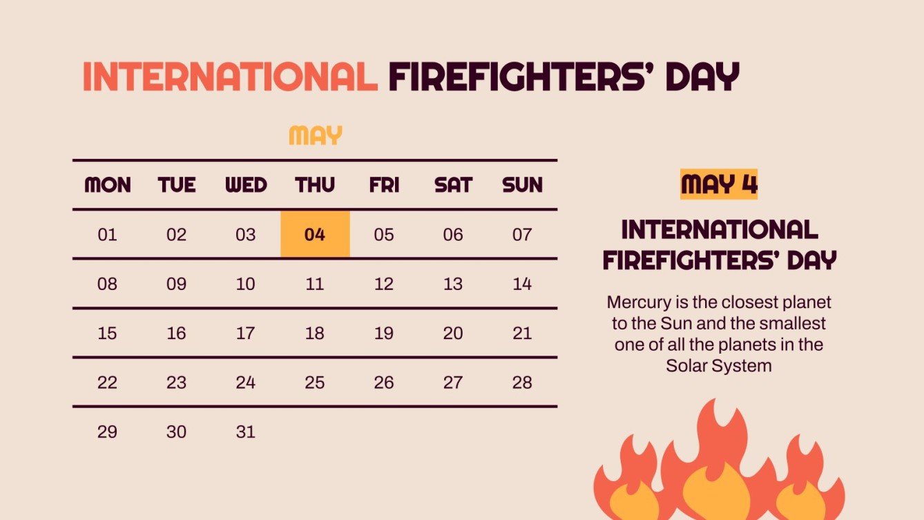 International Firefighters' Day Infographics | Google Slides