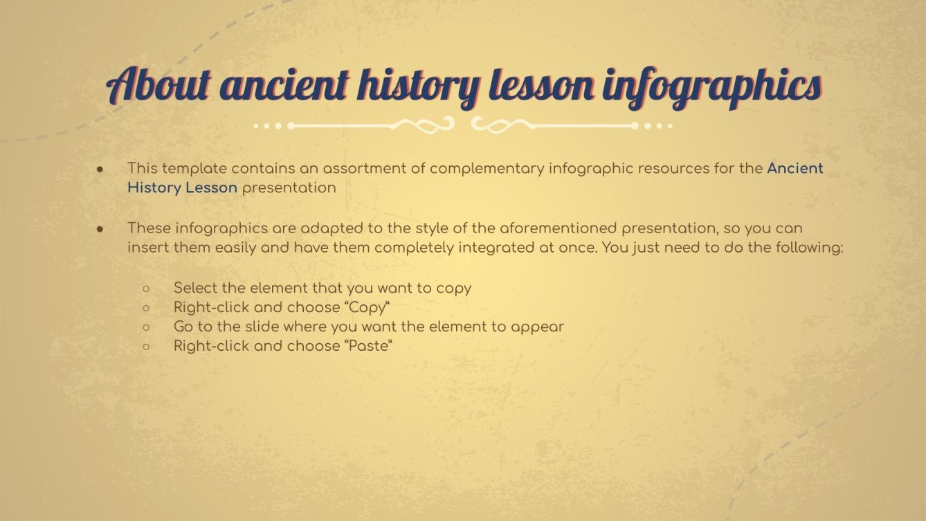 Ancient History Lesson Infographics | Google Slides & PPT