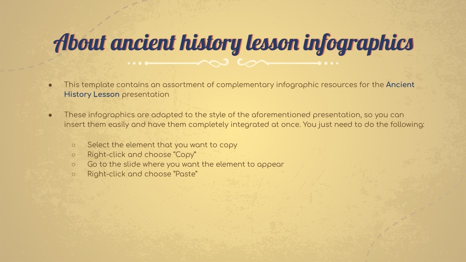 Ancient History Lesson Infographics | Google Slides & PPT