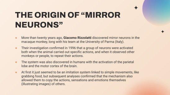 Mirror Neurons: The Power of Imitation in the Learning Process