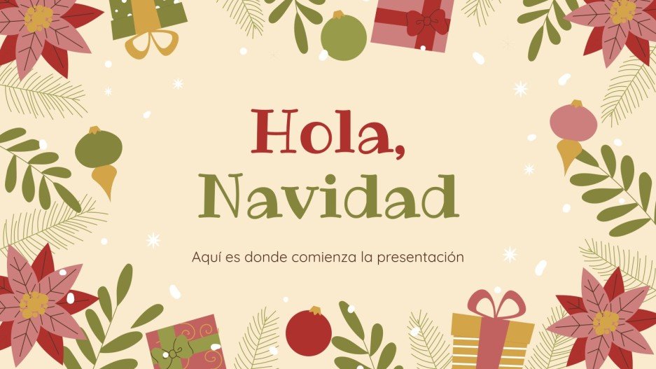 Plantillas gratis de Navidad para Google Slides y PowerPoint