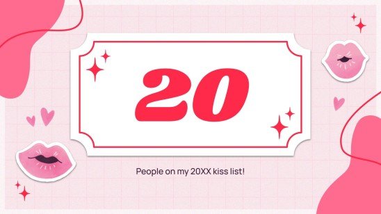 Kiss List | Google Slides theme & PowerPoint template