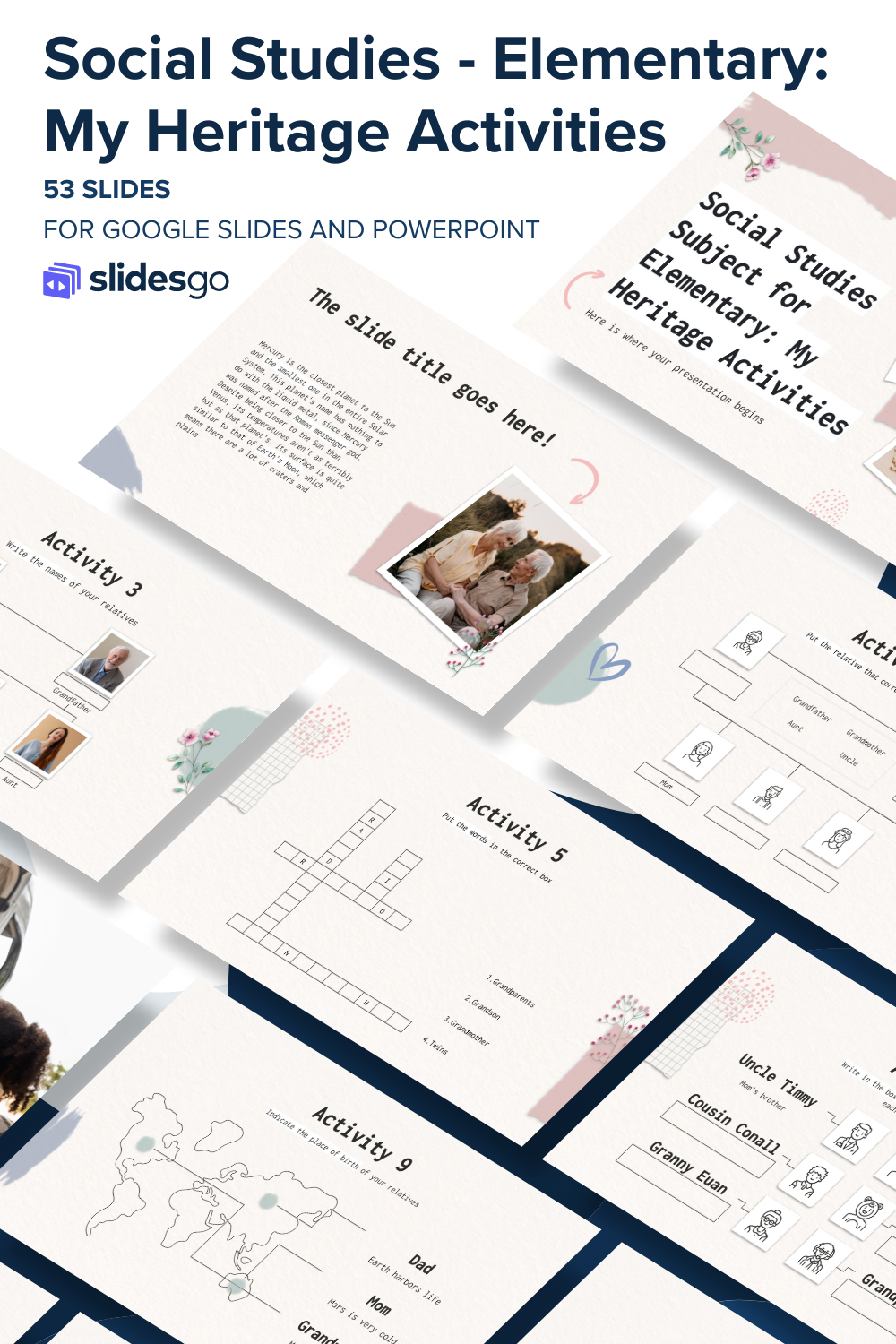 Social Studies: My Heritage Activities | Google Slides & PPT