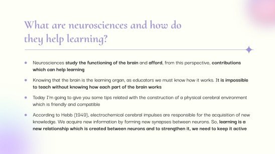 Brain-Compatible Classroom: Physical Environment