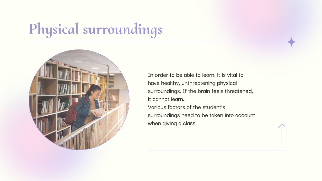 Brain-Compatible Classroom: Physical Environment