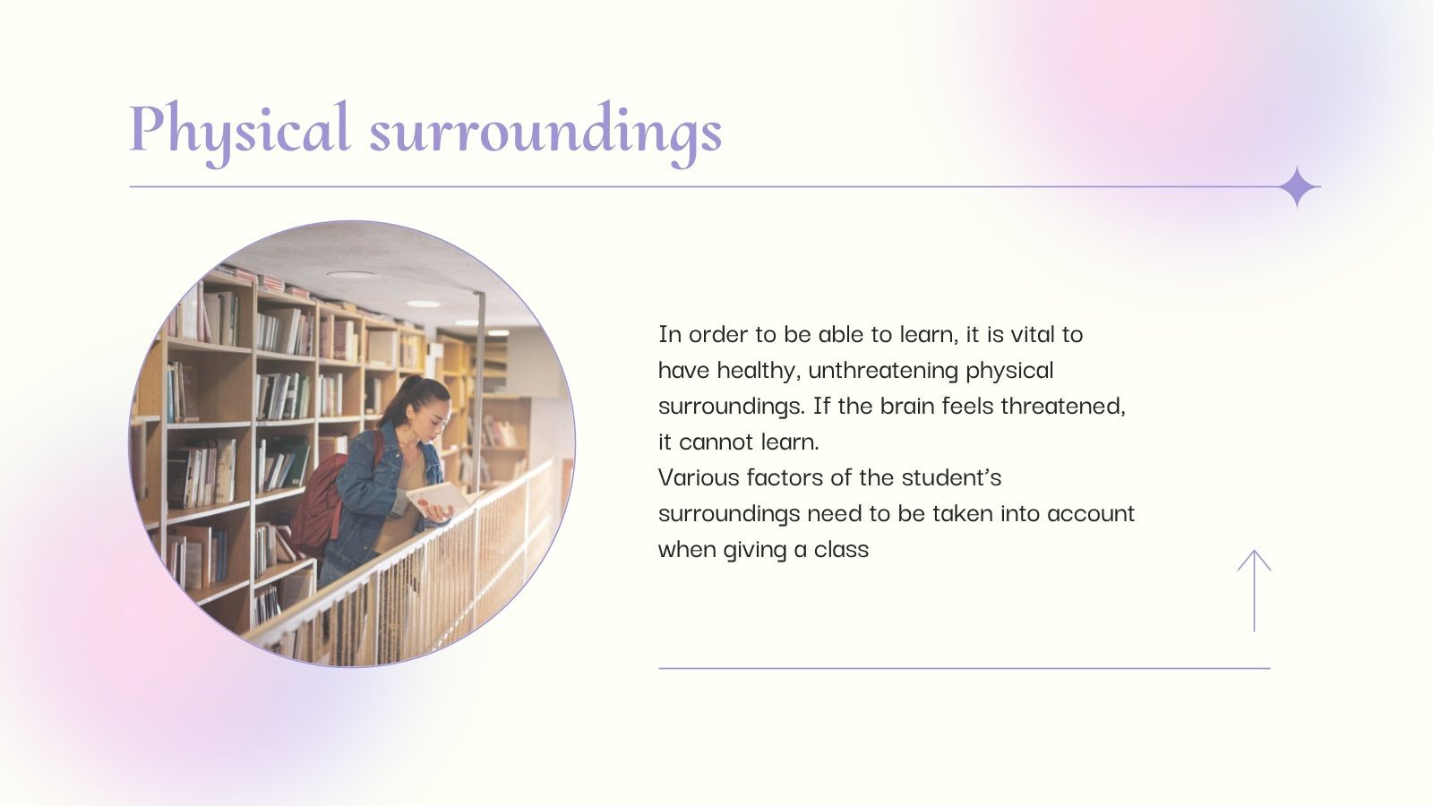 Brain-Compatible Classroom: Physical Environment