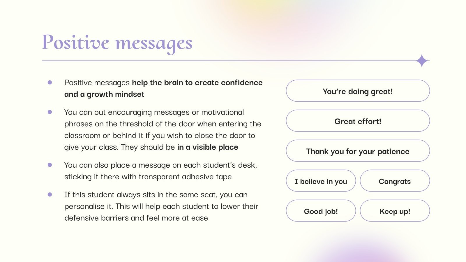 Brain-Compatible Classroom: Physical Environment