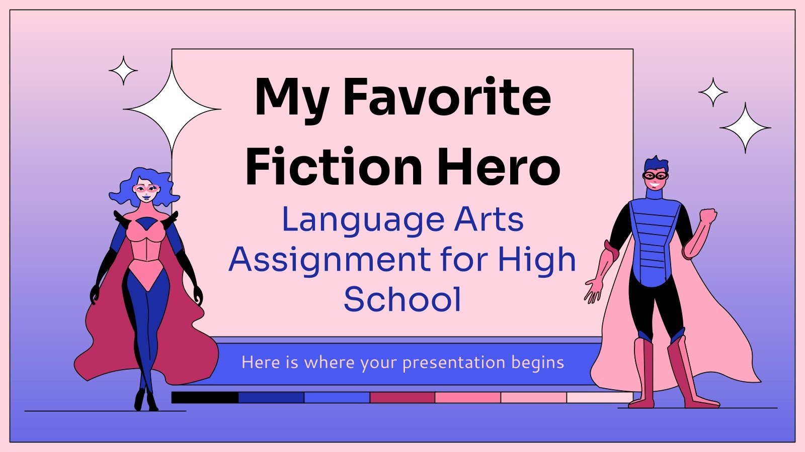 Modelos de Super-heróis do Google Slides e PowerPoint