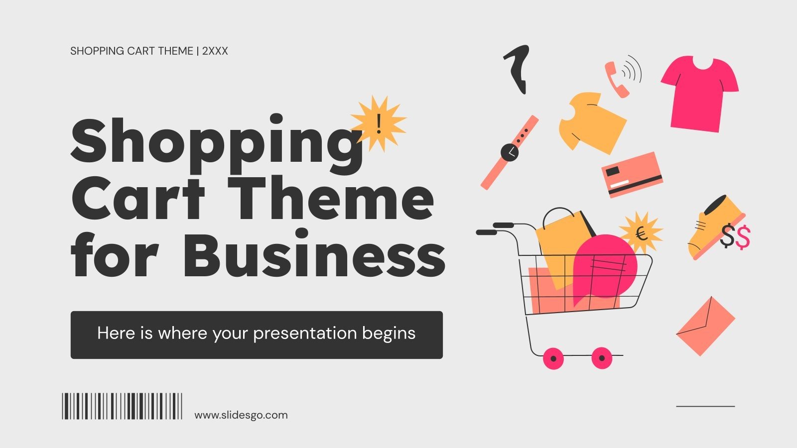 Tema del carrito de la compra para empresas | Google Slides