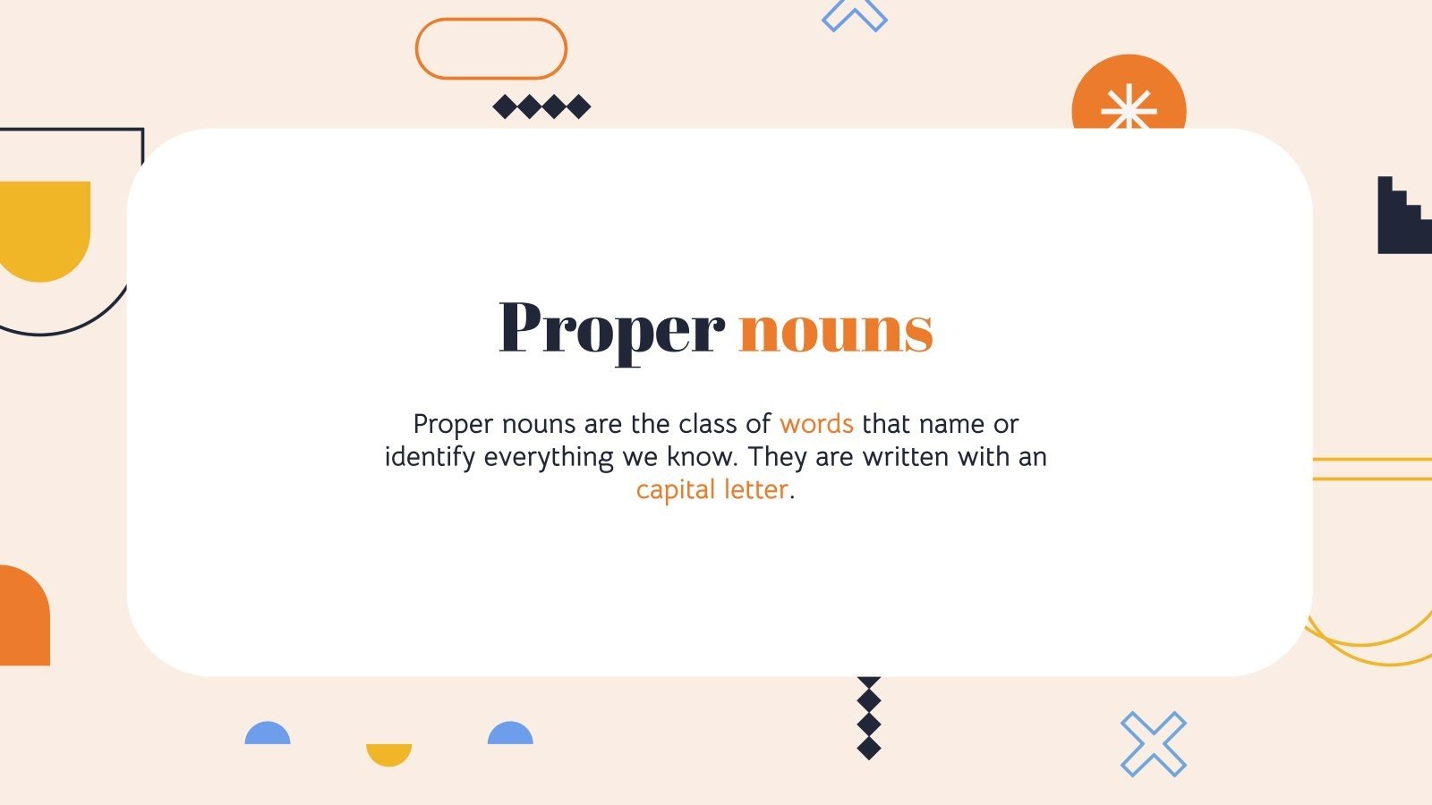 Word Classification: Nouns, Adjectives and Verbs