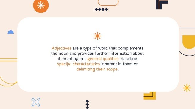 Word Classification: Nouns, Adjectives and Verbs