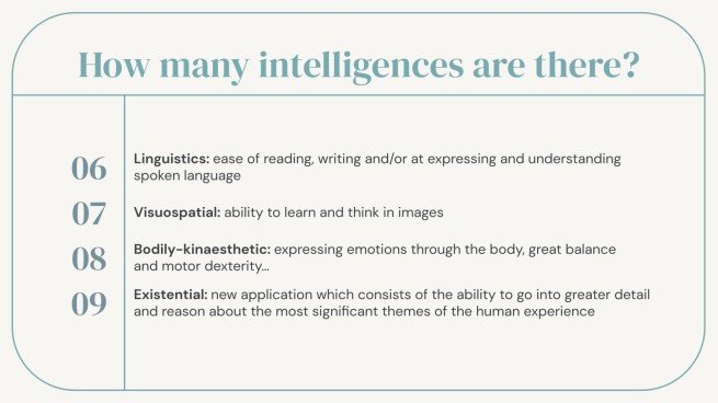 Multiple Intelligences | Google Slides & PowerPoint Template