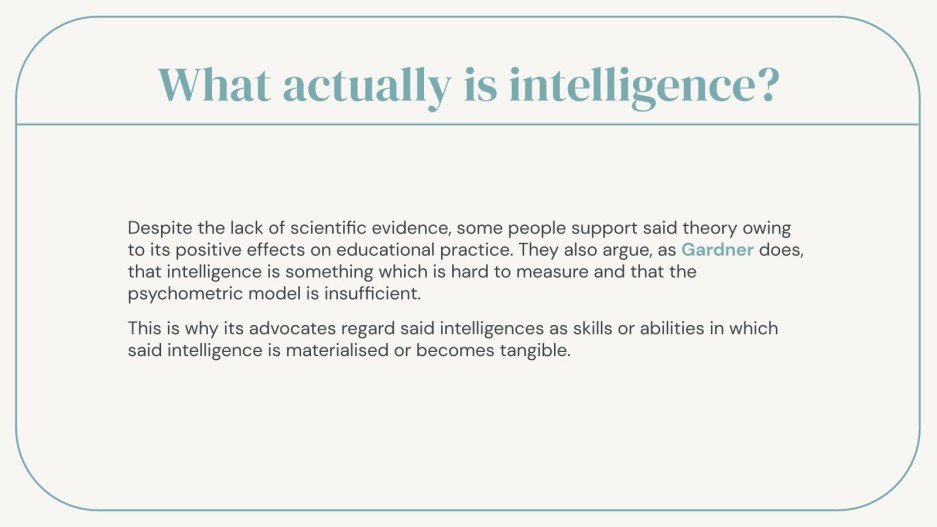 Multiple Intelligences | Google Slides & PowerPoint Template