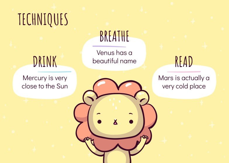 Calm Down Techniques for Pre-K | Google Slides & PPT template