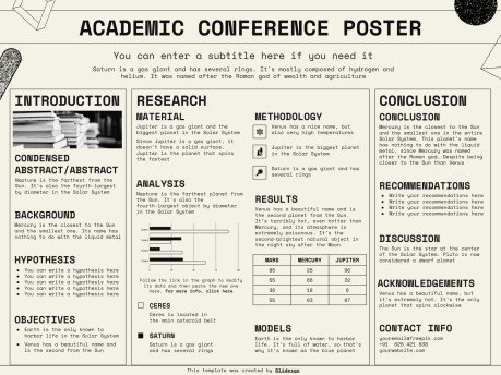 Academic Conference Poster | Google Slides & PPT
