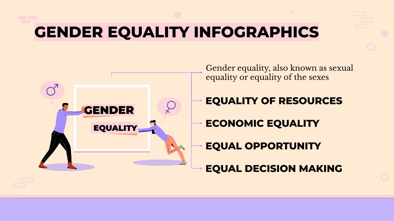 Gender Equality Newsletter Infographics | Google Slides