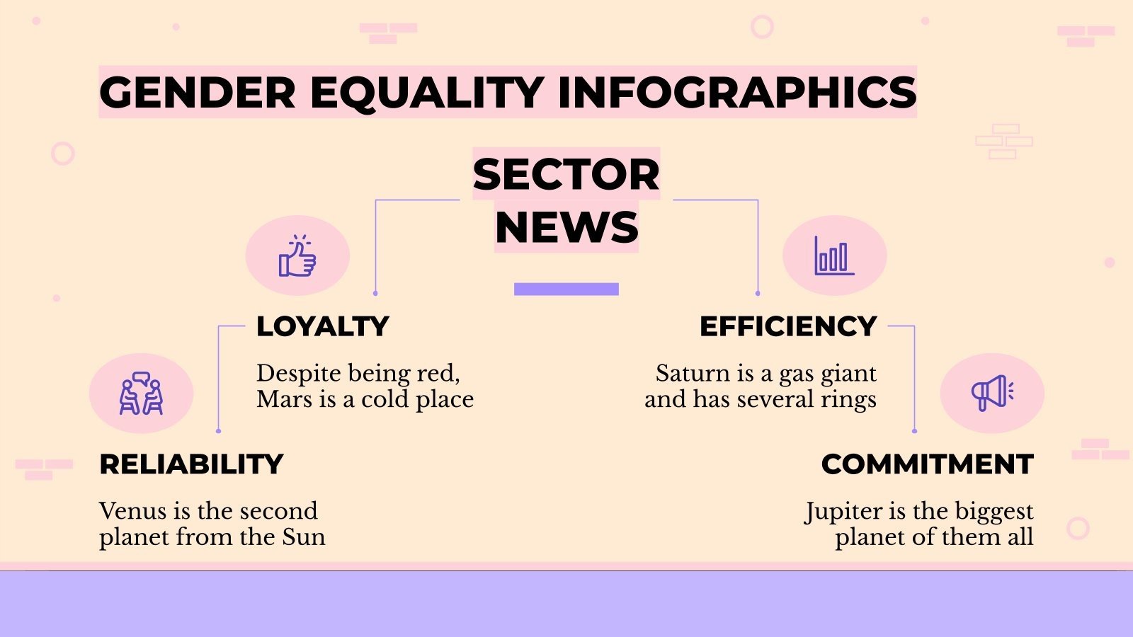 Infográficos para newsletter sobre igualdade de gênero