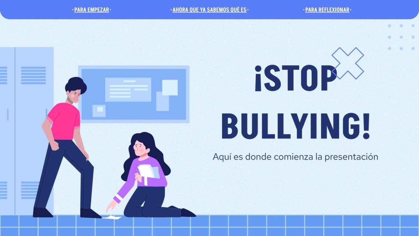 Plantillas gratis de Google Slides y PPT sobre el bullying