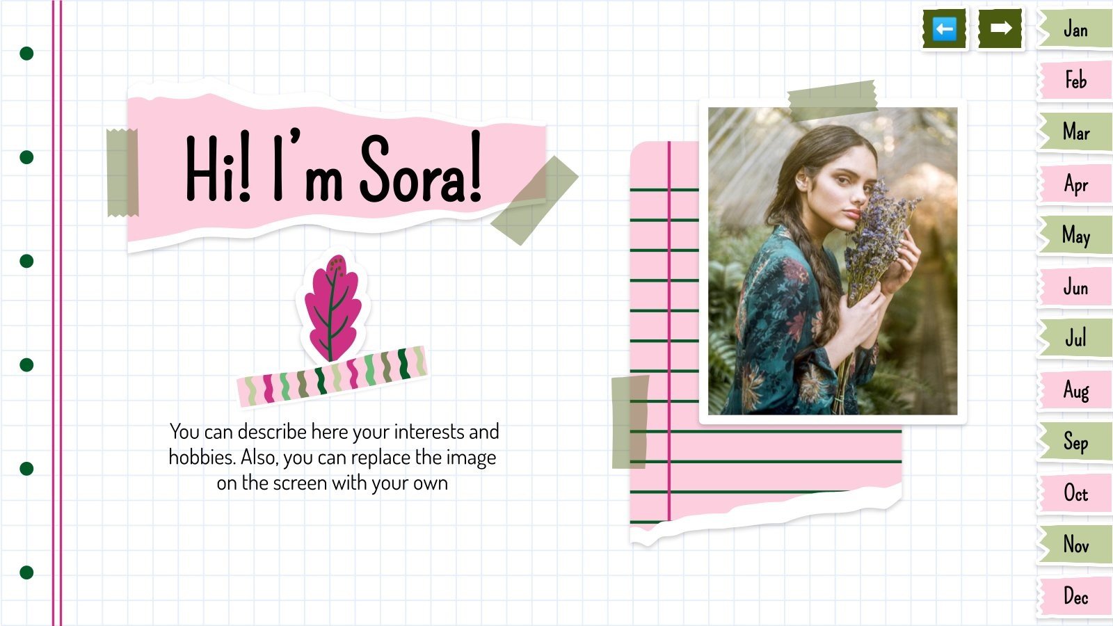 Scrapbook Yearly Planner for Education | Google Slides & PPT