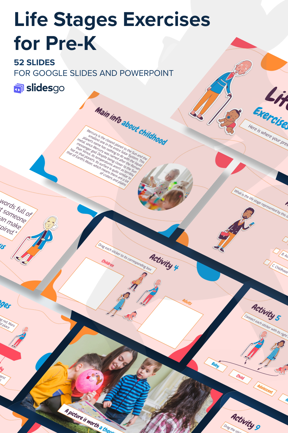 Life Stages Exercises for Pre-K | Google Slides & PowerPoint
