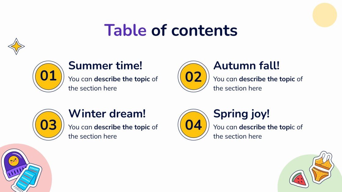 Pre-K Activities: Four Seasons Clothing | Google Slides