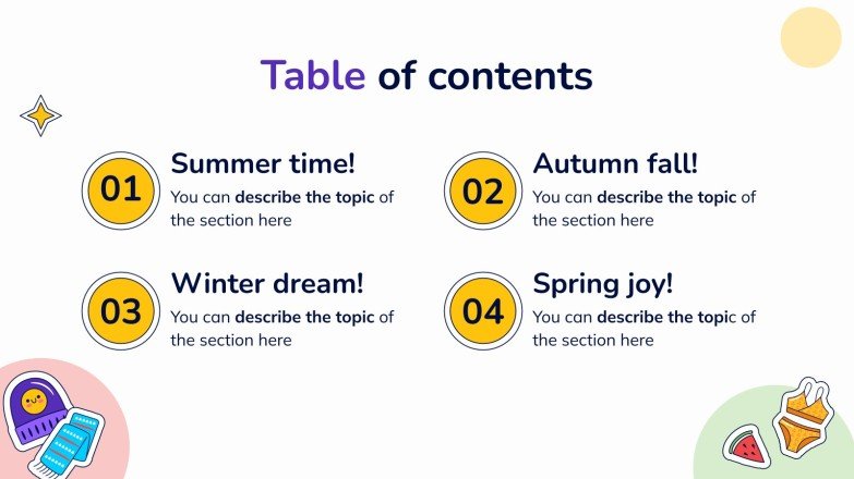 Pre-K Activities: Four Seasons Clothing | Google Slides