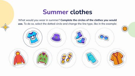 Pre-K Activities: Four Seasons Clothing | Google Slides