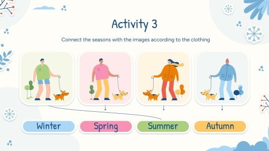 Actividades para preescolar: las cuatro estaciones del año