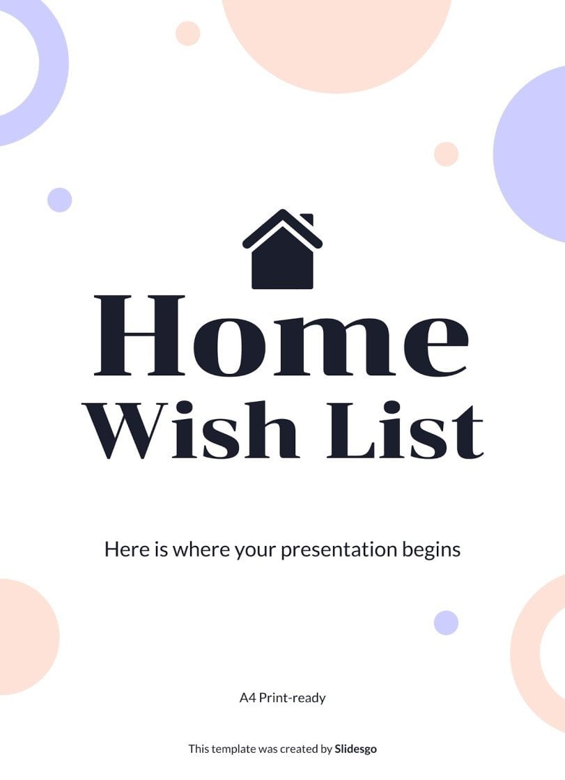 Home Wish List | Google Slides and PowerPoint template