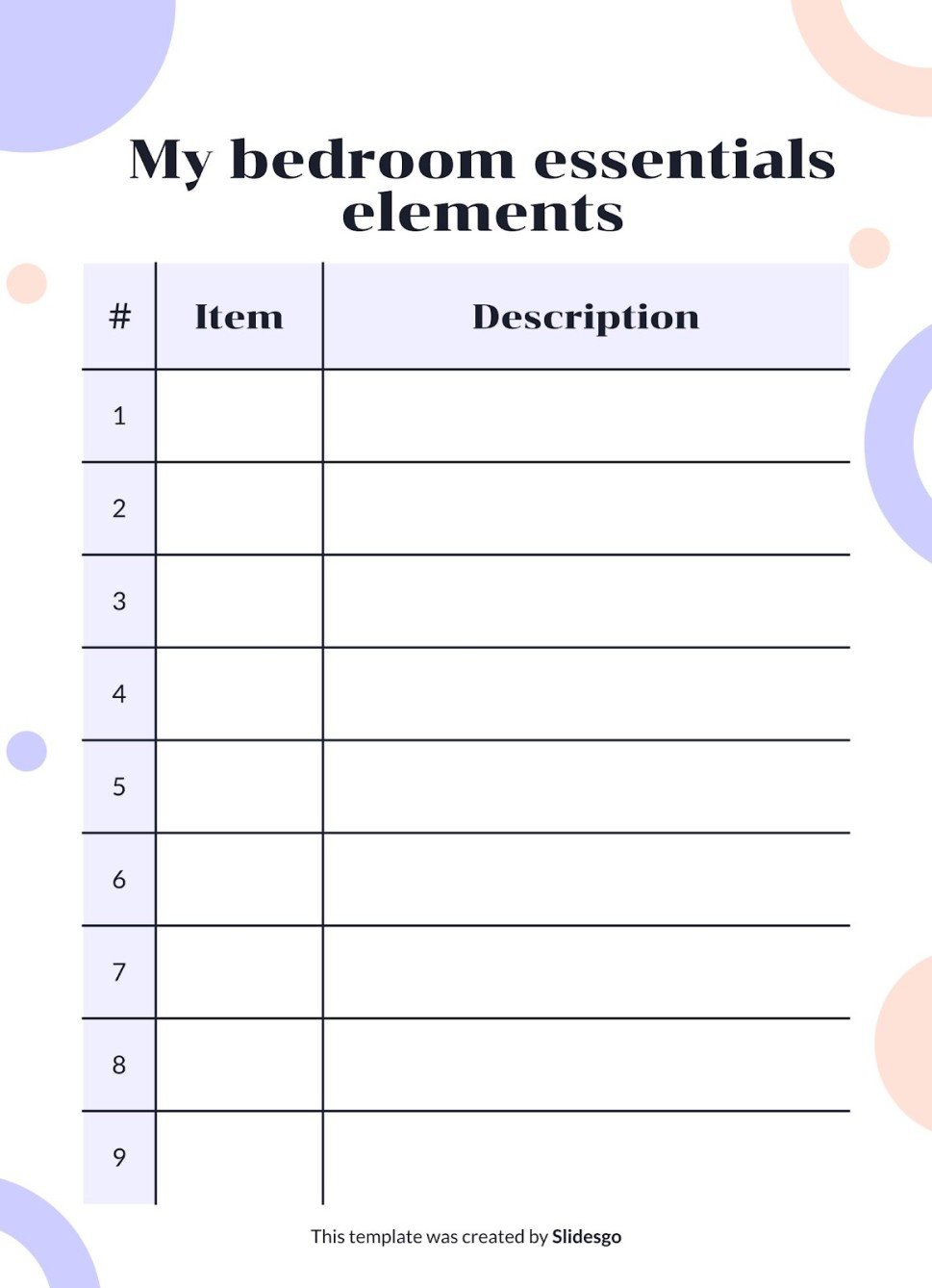 Home Wish List | Google Slides and PowerPoint template