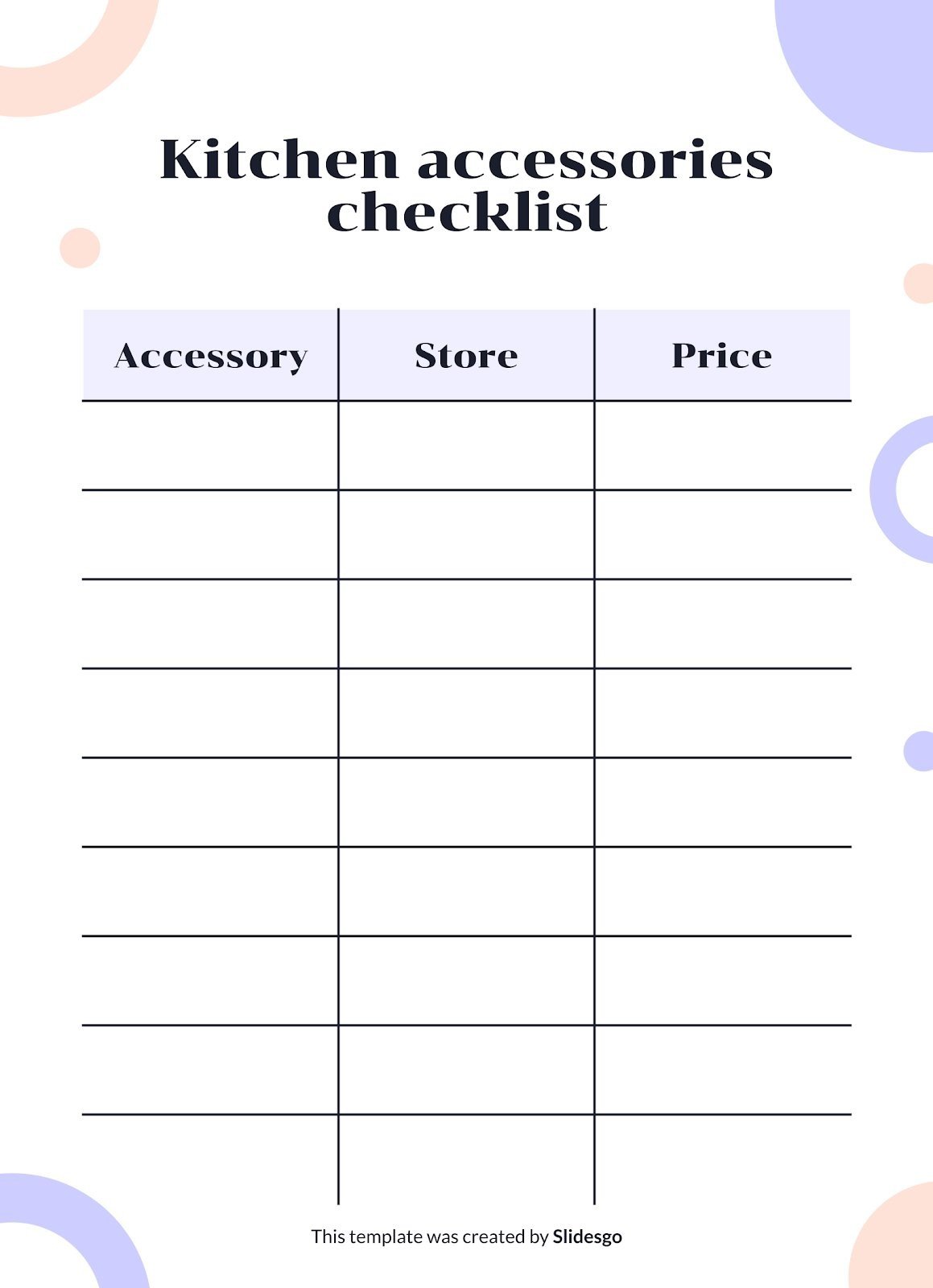 Home Wish List | Google Slides and PowerPoint template