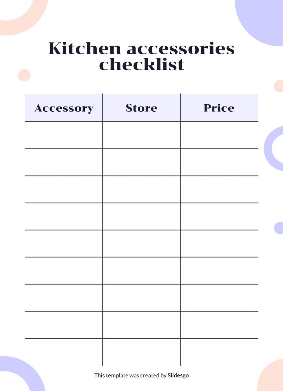 Home Wish List | Google Slides and PowerPoint template