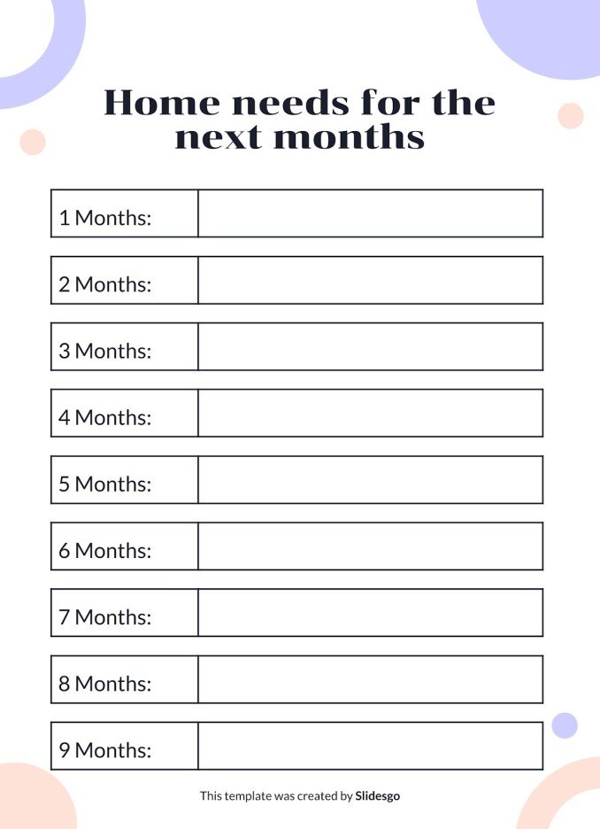 Home Wish List | Google Slides and PowerPoint template