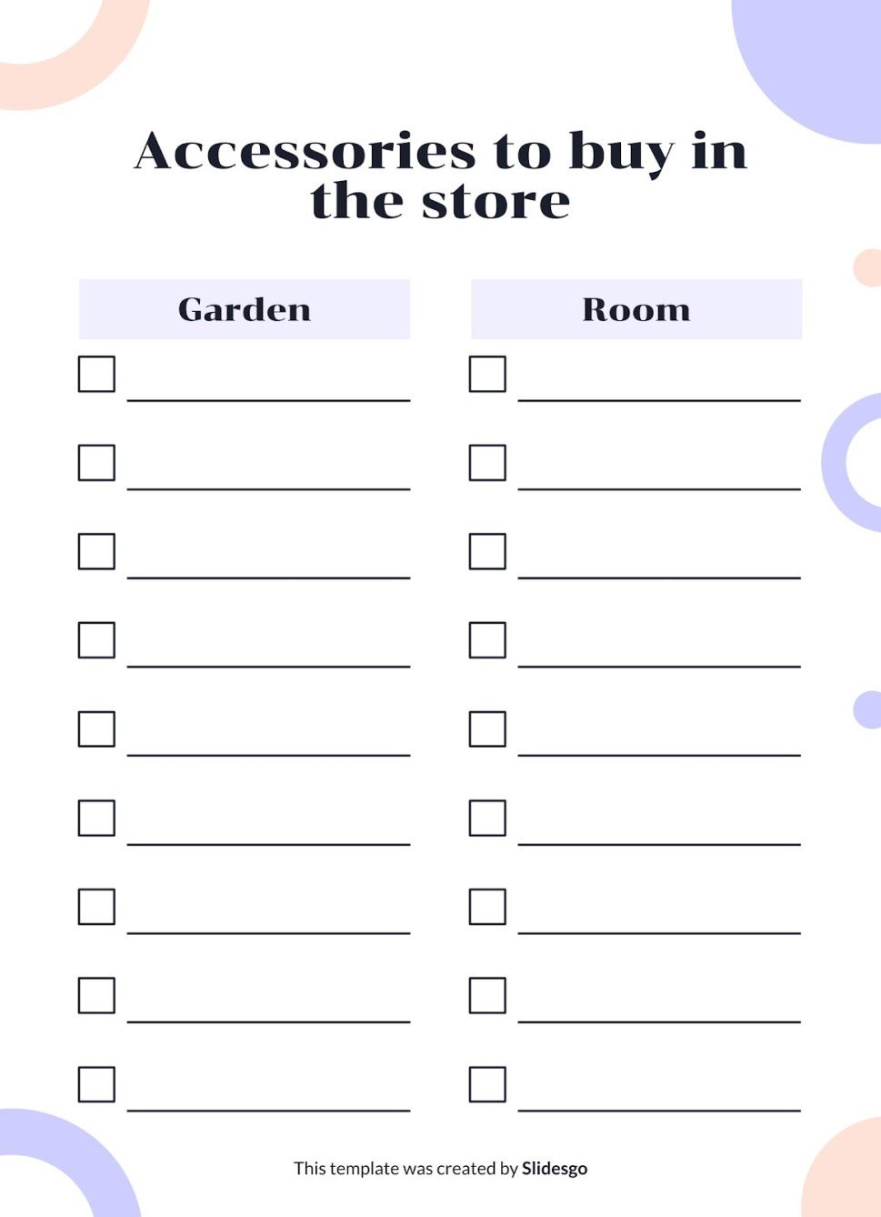 Home Wish List | Google Slides and PowerPoint template