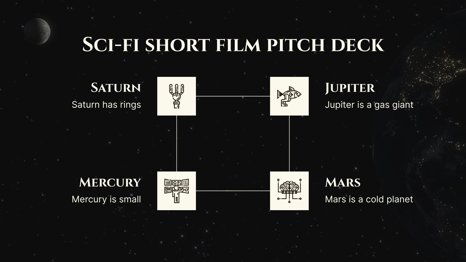 Sci-fi Short Film Pitch Deck Infographics | Google Slides
