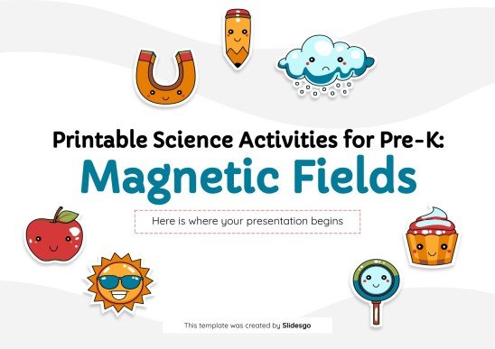 Printable Science Activities for Pre-K: Magnetic Fields