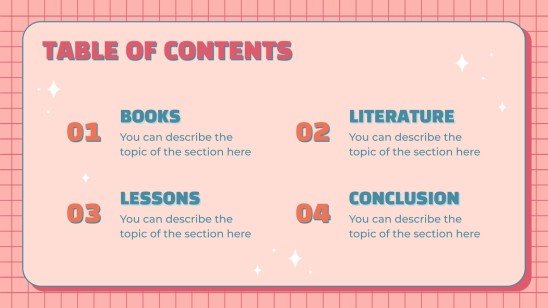Cool Books & Grid Lesson for College | Google Slides & PPT