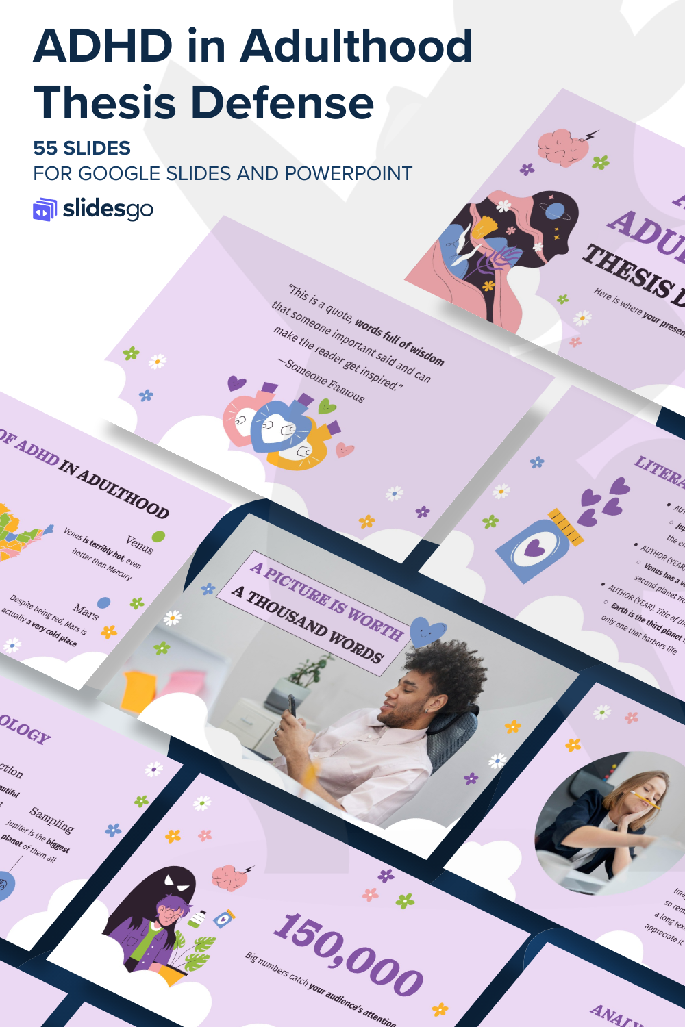 ADHD in Adulthood Thesis Defense | Google Slides and PPT