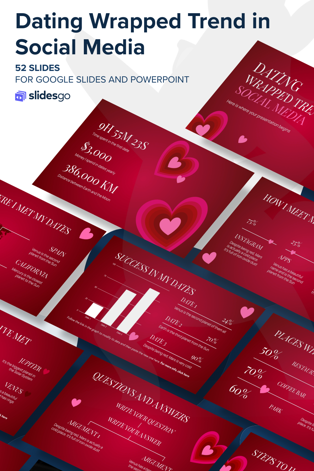 Dating Wrapped Trend in Social Media | Google Slides & PPT