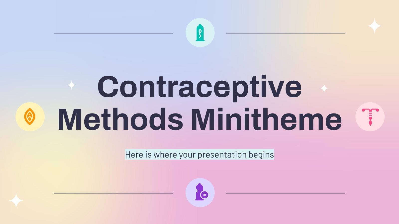 피임 방법 미니테마 | Google Slides & PowerPoint