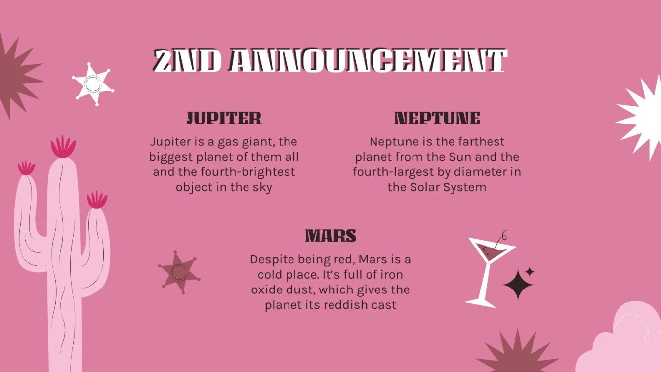 Cowgirl Newsletter | Google Slides & PPT