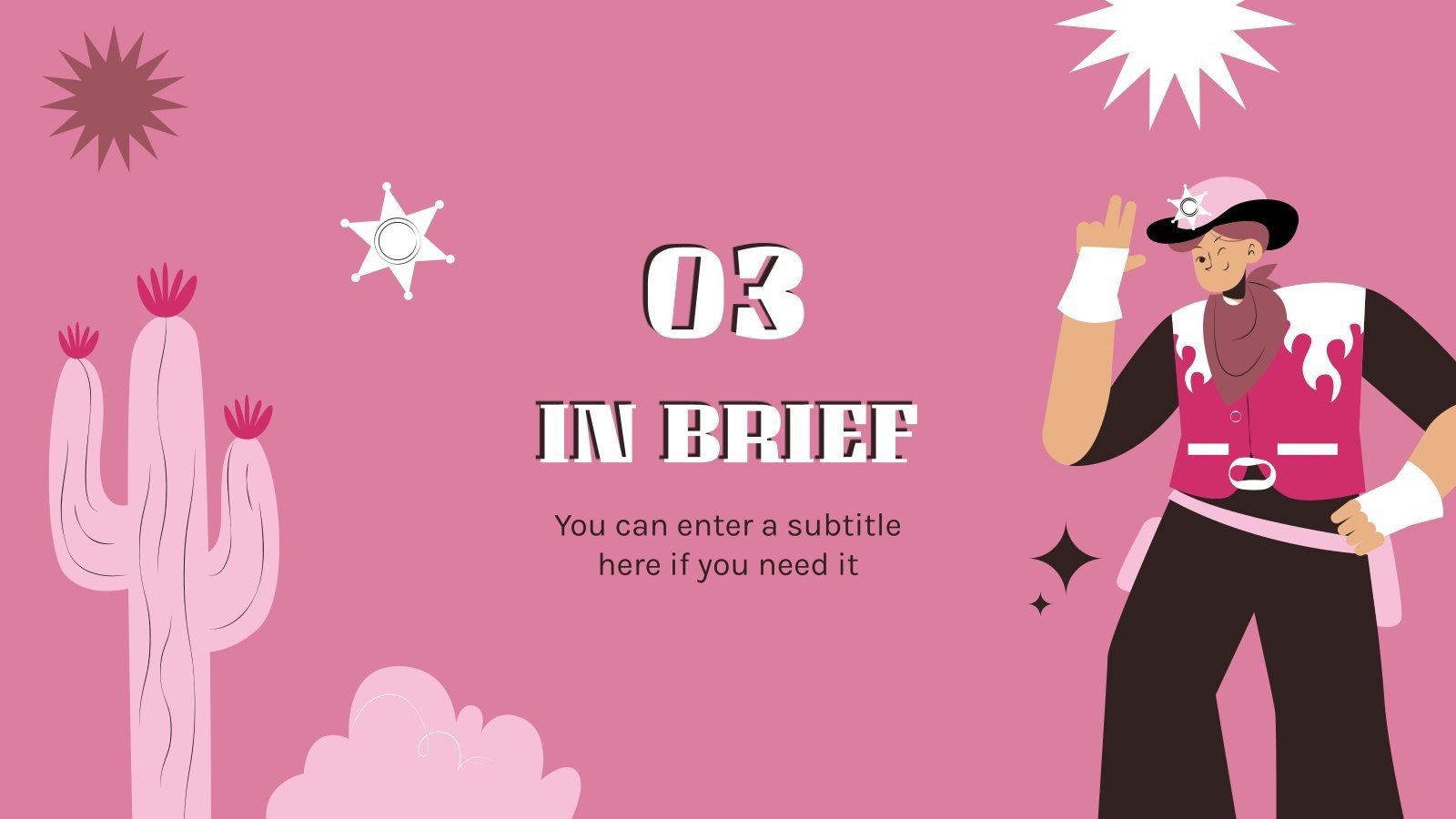 Cowgirl Newsletter | Google Slides & PPT