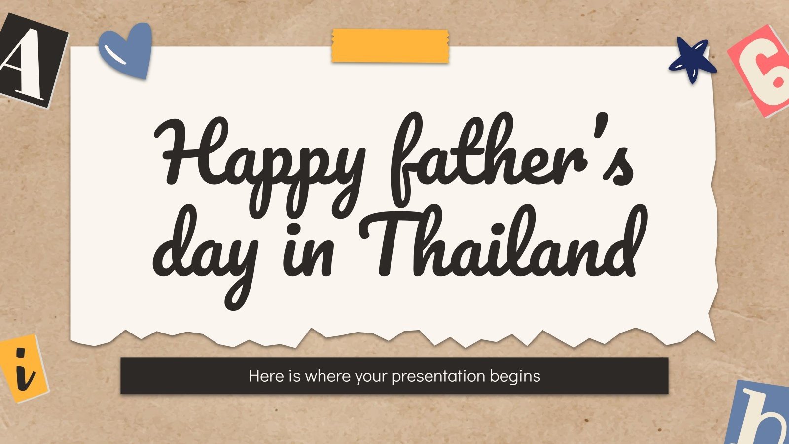 Happy Father’s Day in Thailand | Google Slides & PowerPoint