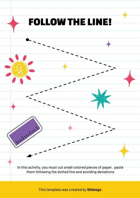 Following The Dotted Lines Printable Exercises