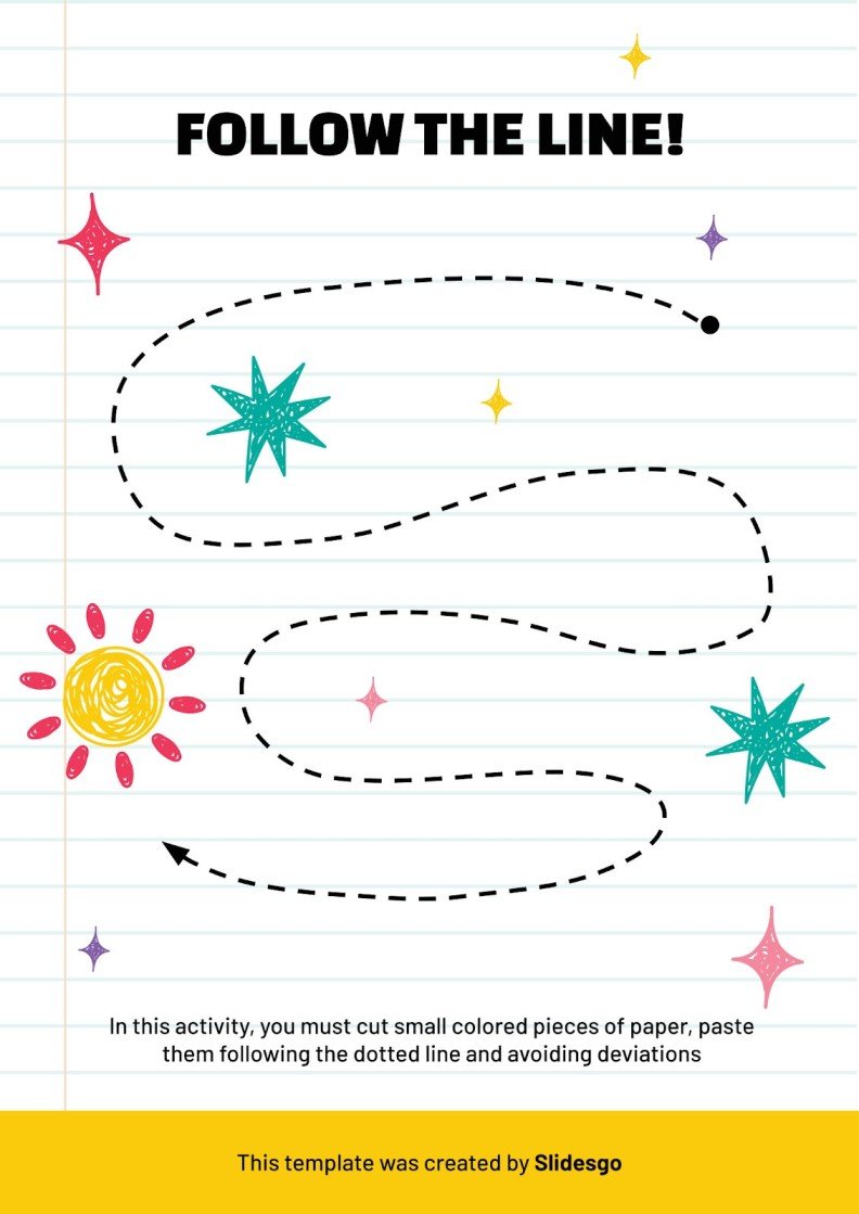 Following The Dotted Lines Printable Exercises