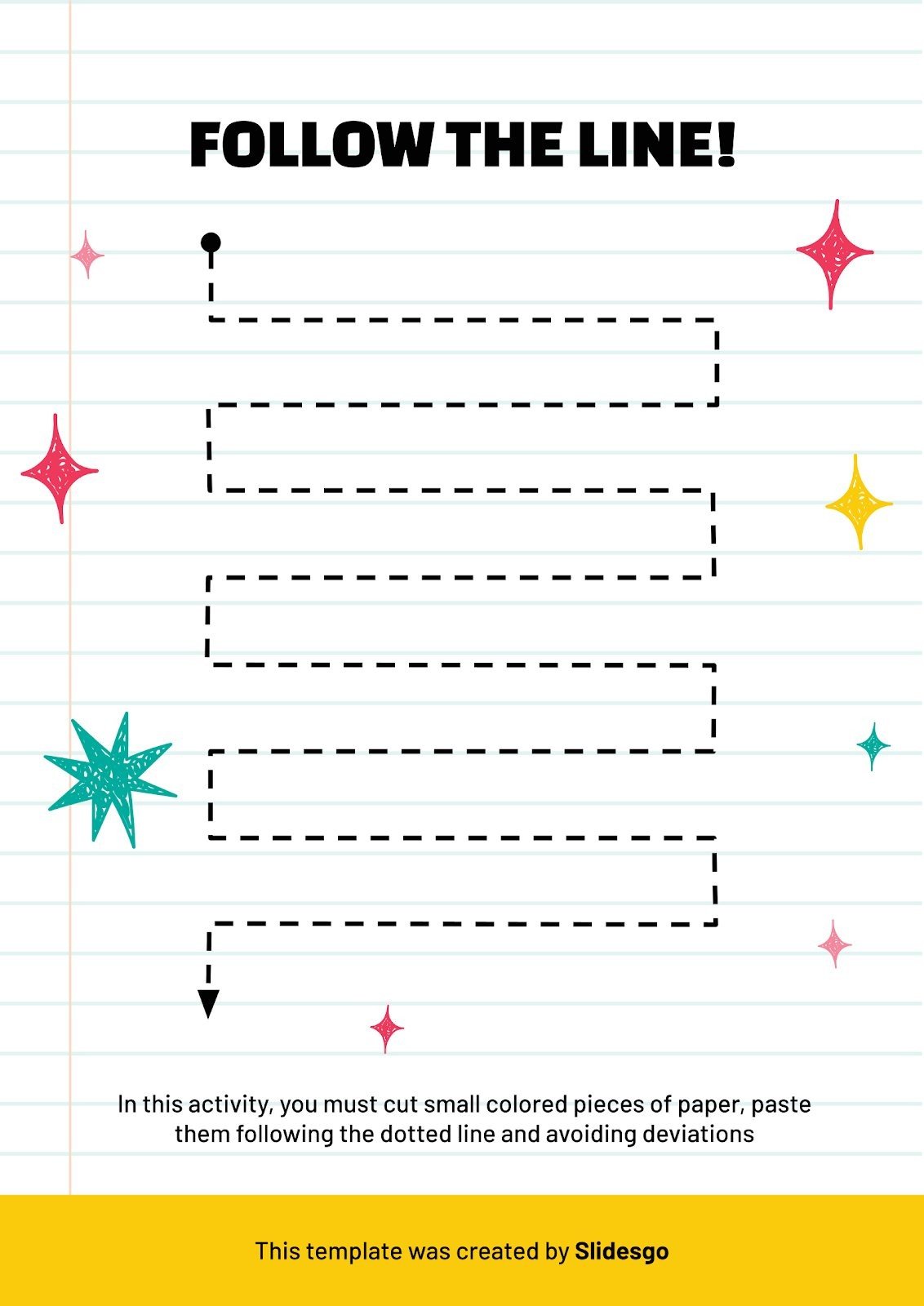 Following The Dotted Lines Printable Exercises
