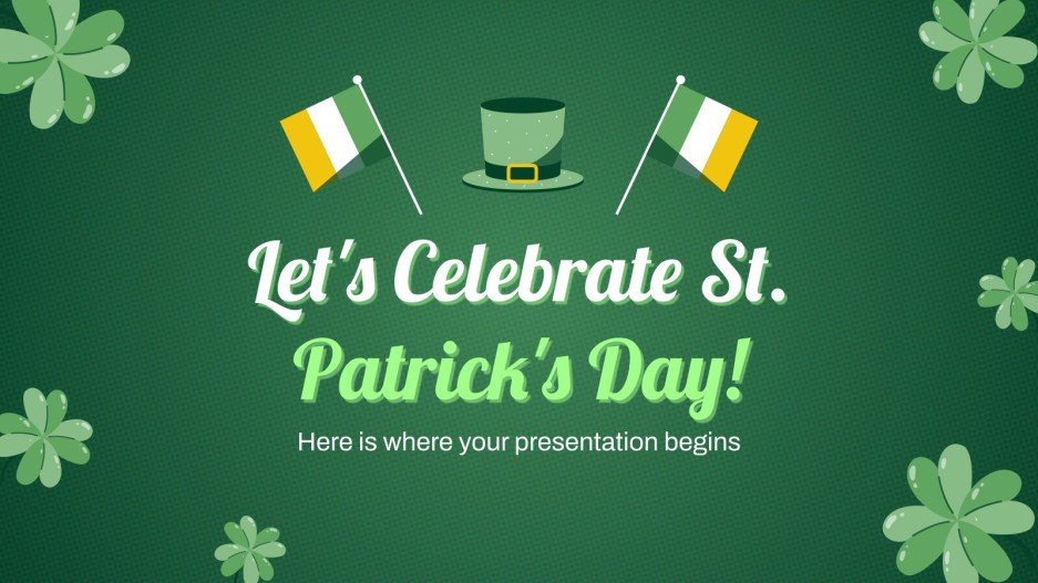 Free St Patrick's Day themes for Google Slides & PowerPoint