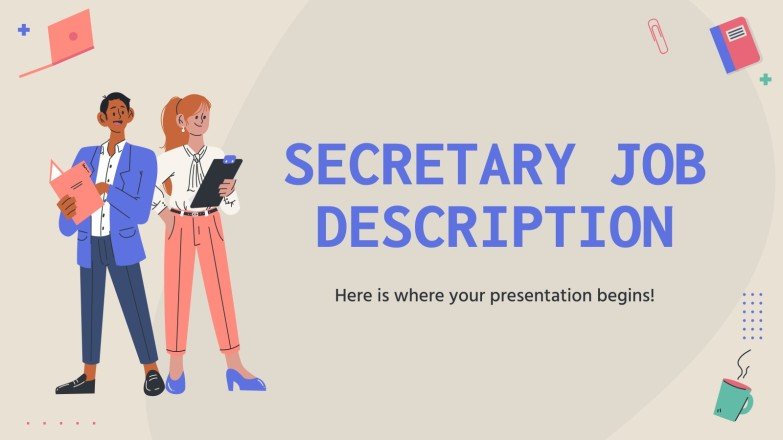 Secretary Job Description | Google Slides & PPT