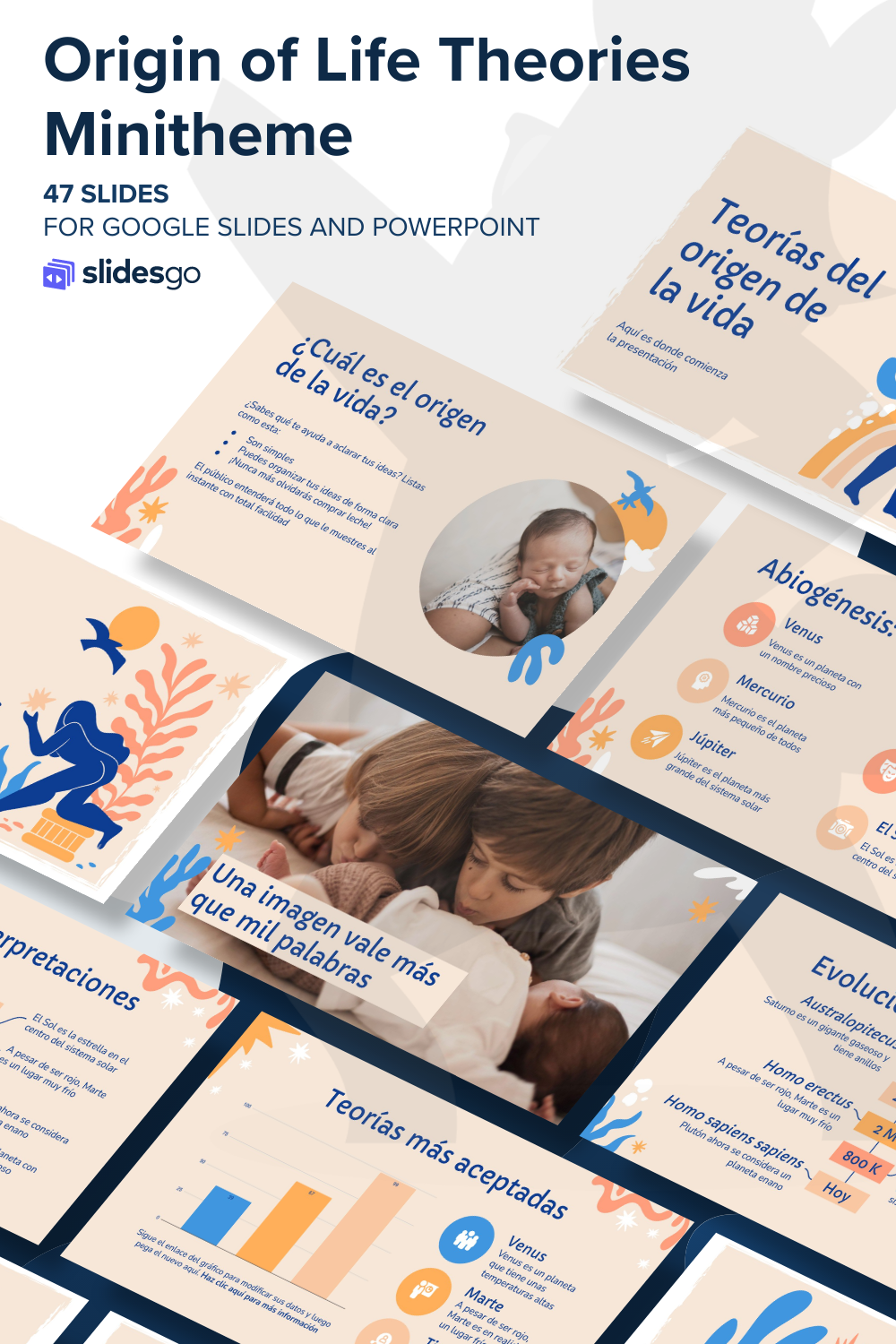 Origin of Life Theories Minitheme | Google Slides & PPT